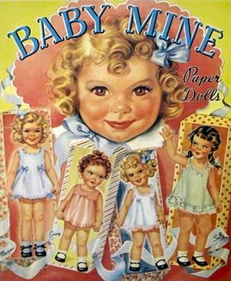 Baby Mine Paper Doll Collection. 40 Pages. Digital Download - Etsy