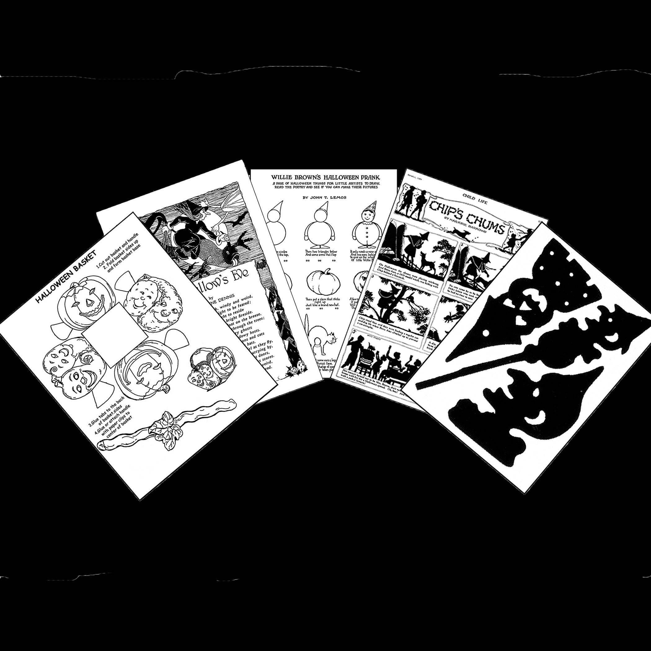 20 Halloween Projects to Print and Make in Black and White. - Etsy