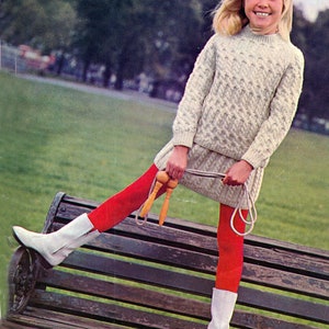 Junior Aran. Paton and Baldwin's Knitting Pattern Book. No.159. 12 Aran ...