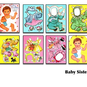 Baby Paper Dolls - 10 Complete Books - 70+ Pages - Restored PDF Files ...