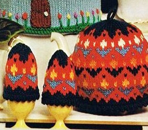 Knitted Windmill Tea Cosy Cat Tea Cosy and More. Retro - Etsy