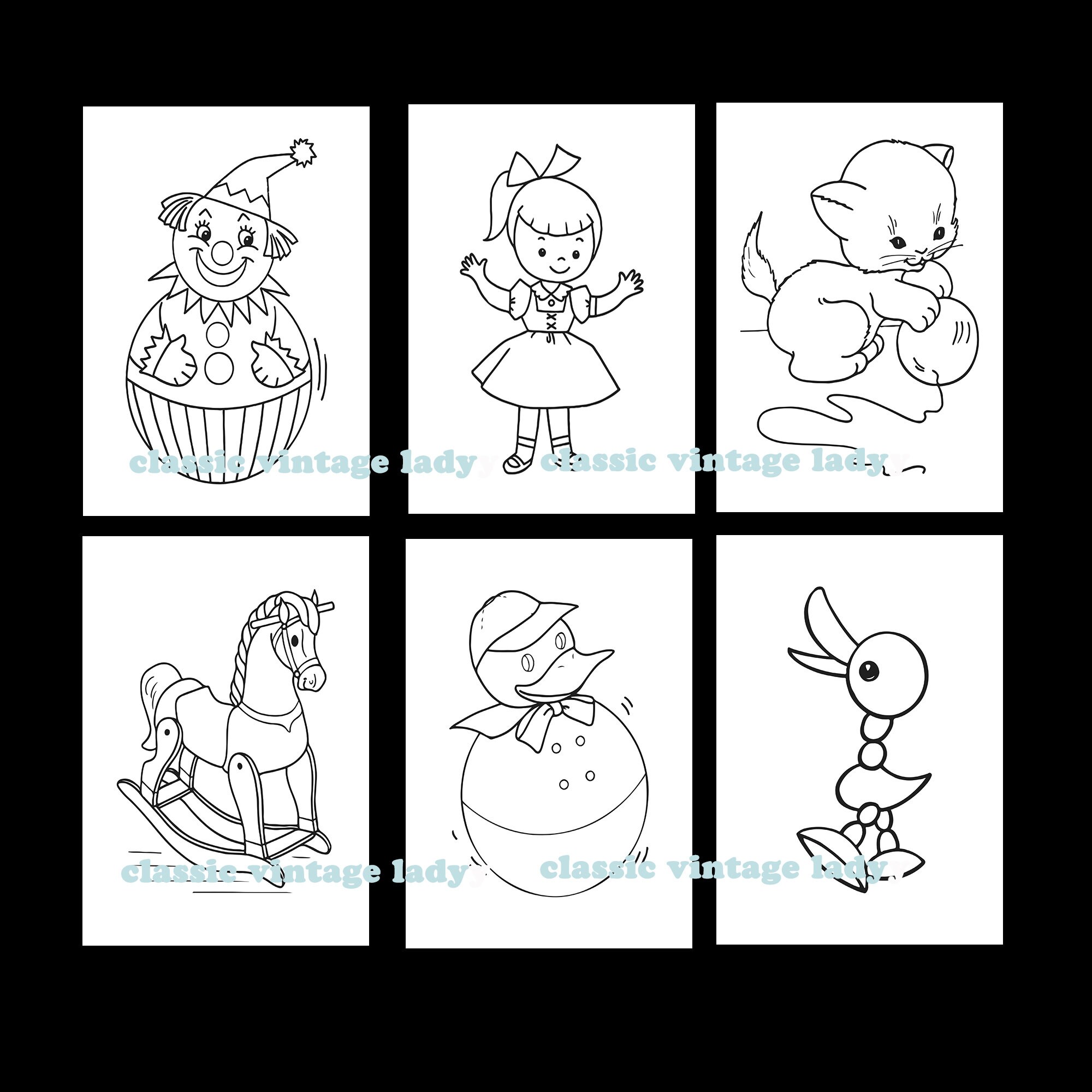 Vintage Coloring Book. 'dandy Boy'. 1950's. PDF - Etsy