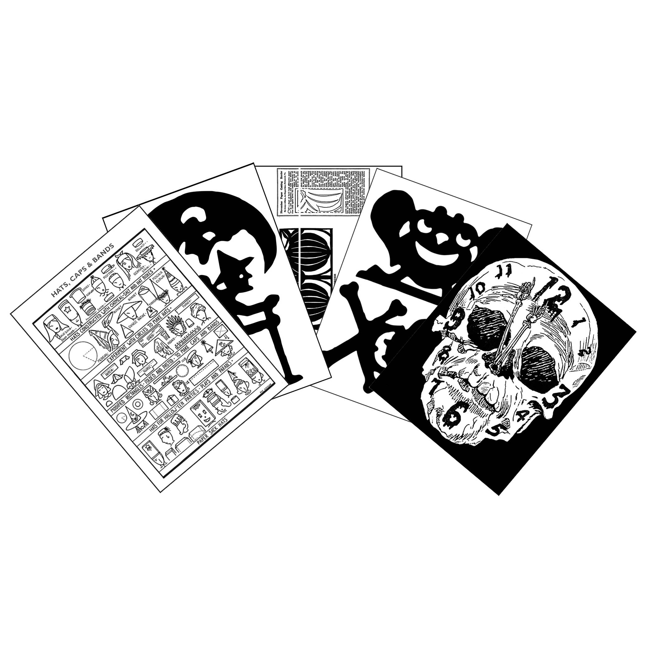 20 Halloween Projects to Print and Make in Black and White. - Etsy