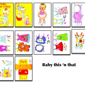 Baby Paper Dolls - 10 Complete Books - 70+ Pages - Restored PDF Files ...