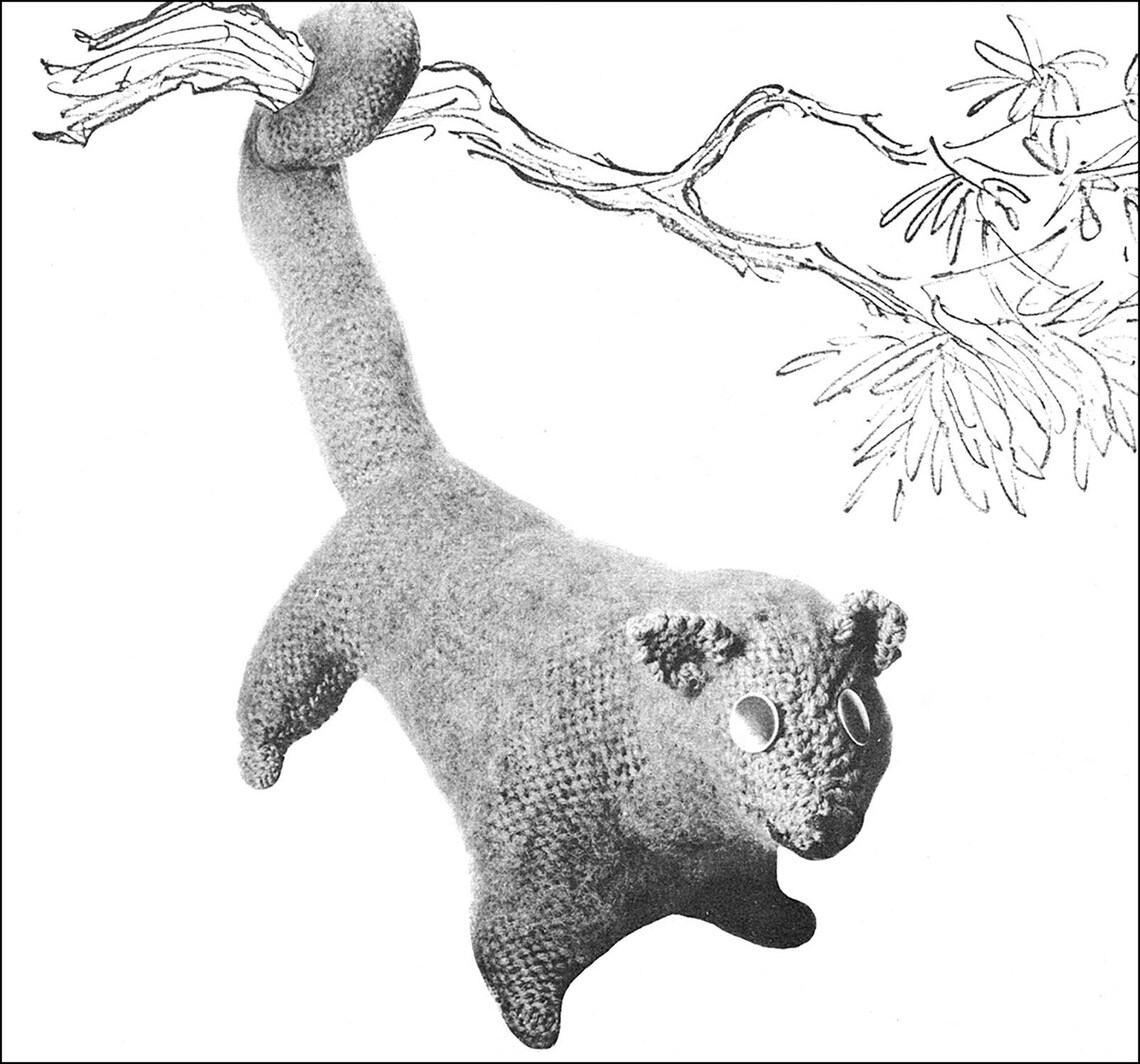 Knitted Possum - PDF Knitting Pattern - Australian Possum - Possum ...