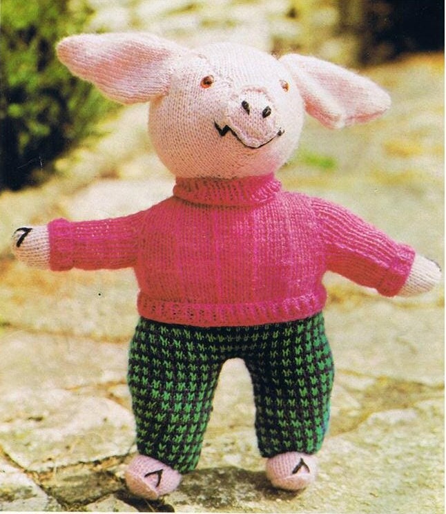 Knitted Pig. Knitted Toy. Digital Knitting Pattern - Etsy