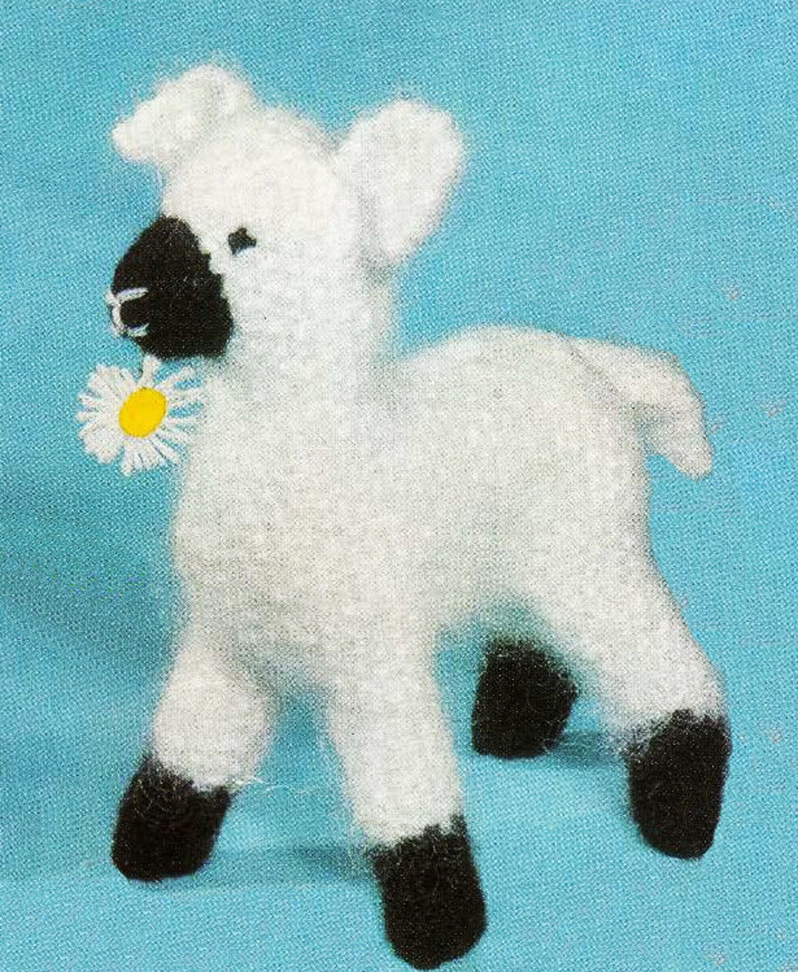 Knitted Lamb Scotty Dog Teddy Bear and Baby Bunting Doll - Etsy