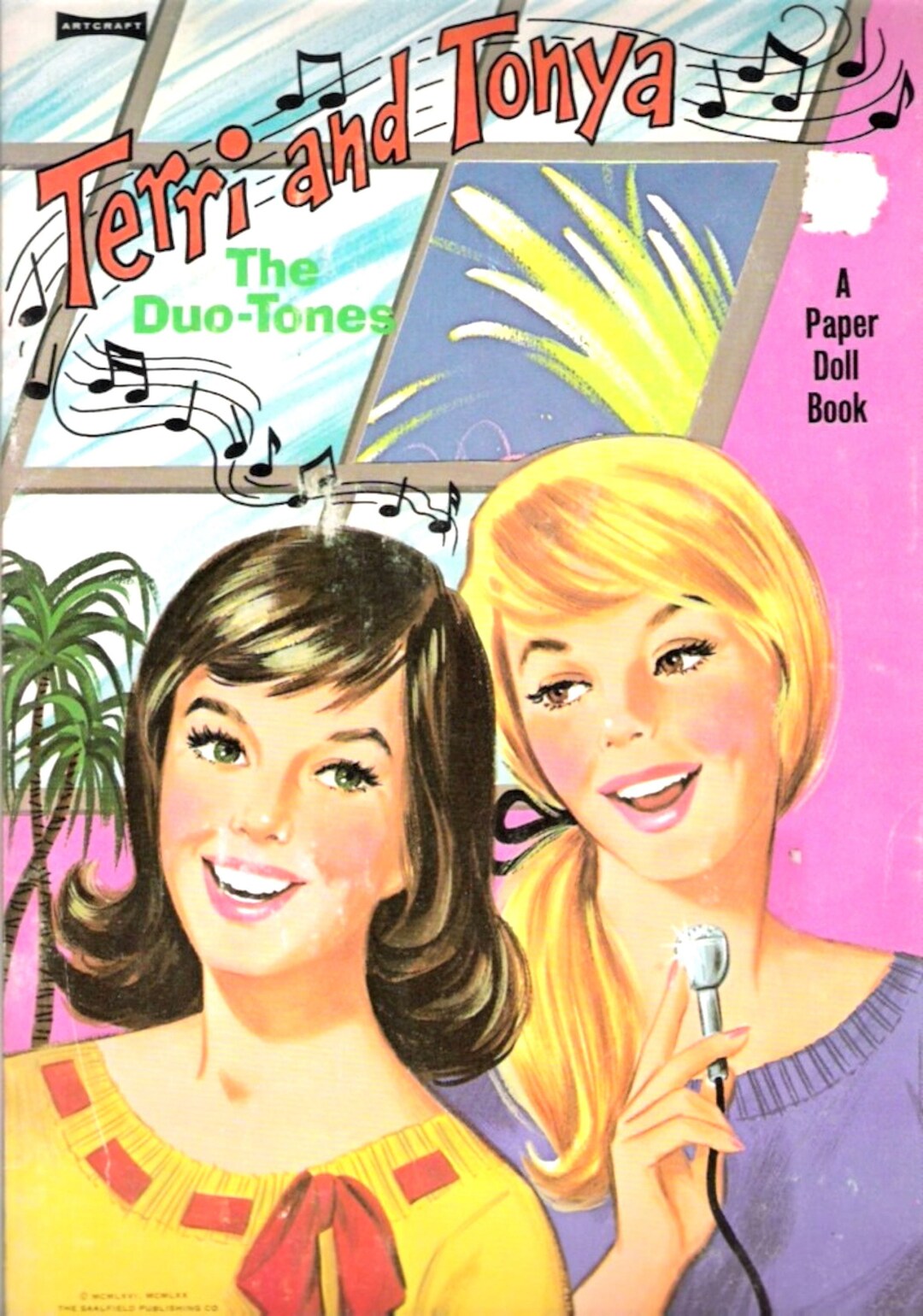 Terri and Tonya, the Duotones Paper Doll Book, 1960s, Saalfield, Teens ...