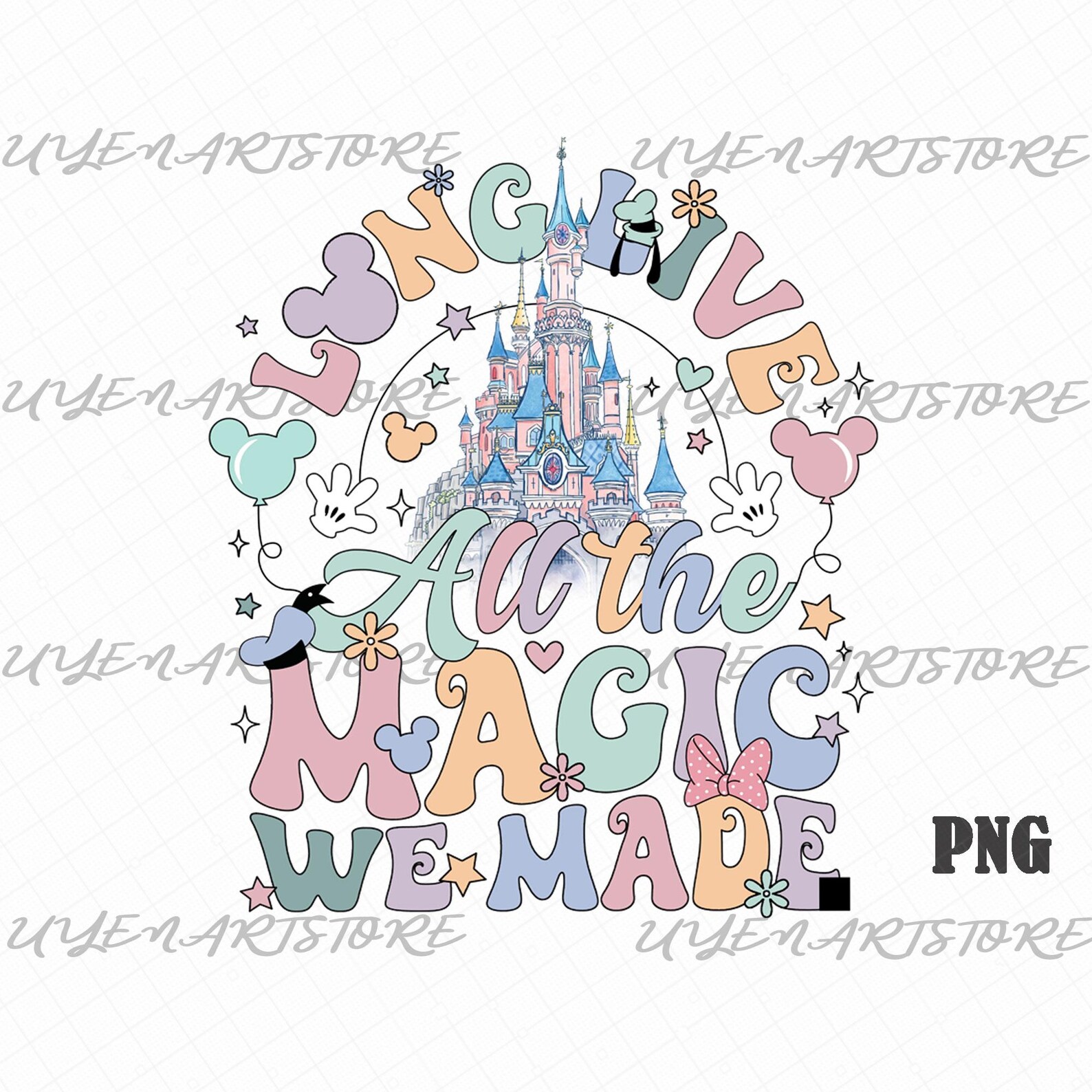 Long Live All the Magic We Made Png, Castle Png, WDW Disne World Trip ...