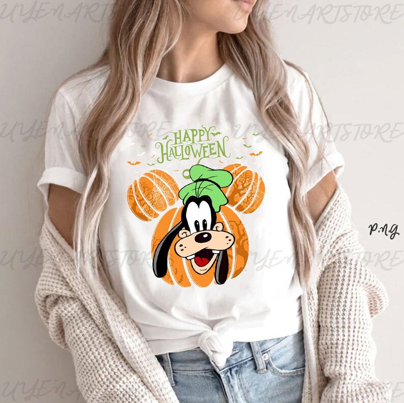 Goofy Disney Character Halloween Png, Pumpkin Halloween Png, Goofy Head ...