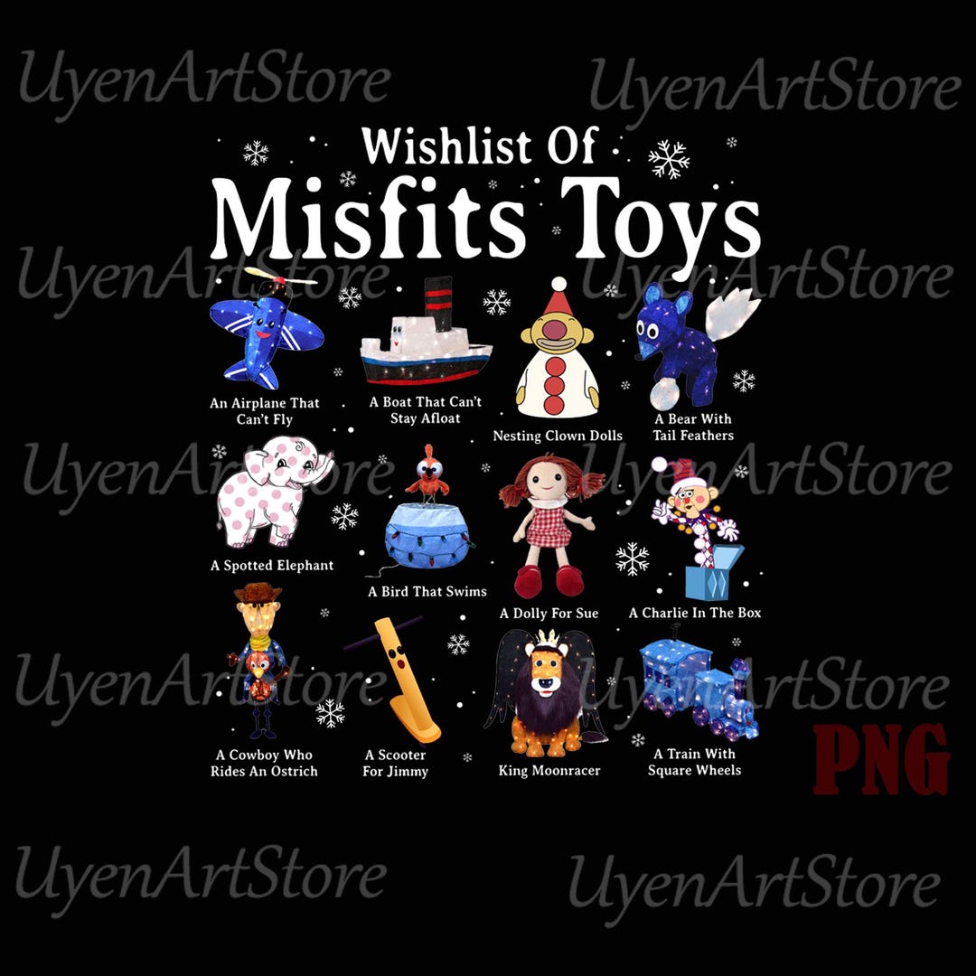 Misfits Toys Christmas Png, Rudolphs the Red Nosed Reindeer Png ...