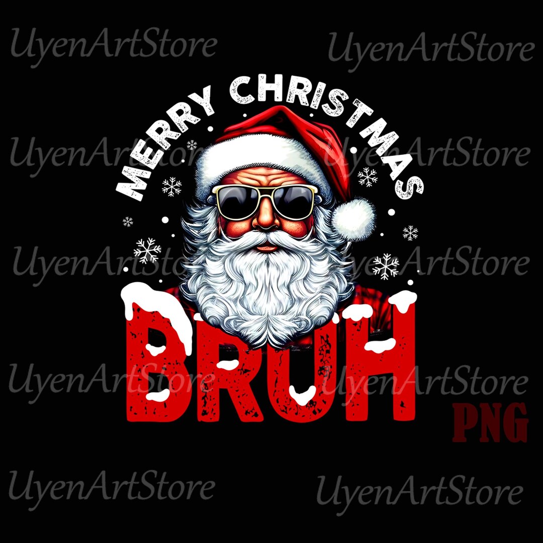 Merry Christmas Bruh Png, Santa Bruh, Checkerboard Retro Boy Christmas ...