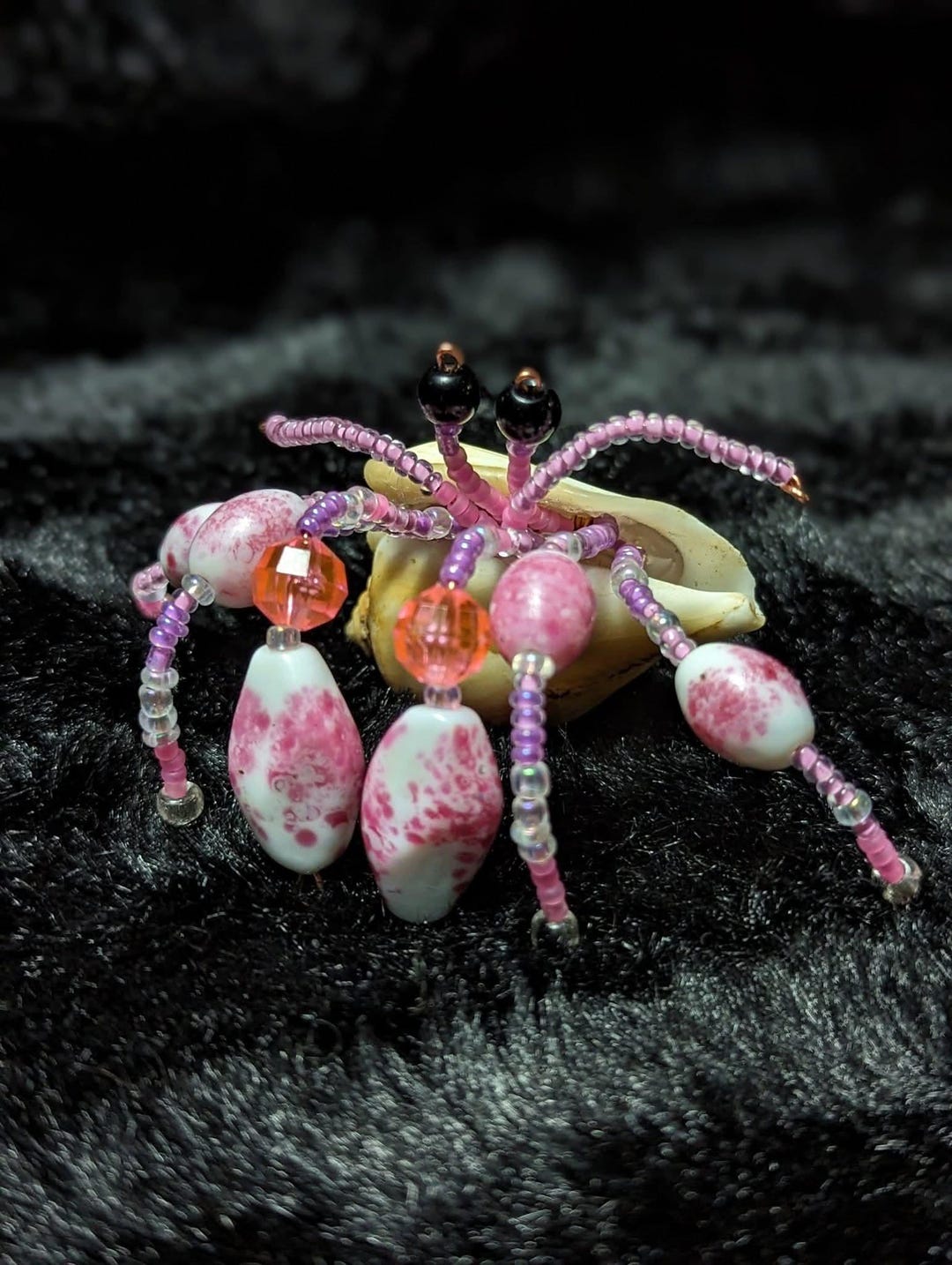 Beaded Hermit Crab Decor: Handmade Glass Bead Sun Catcher - Etsy