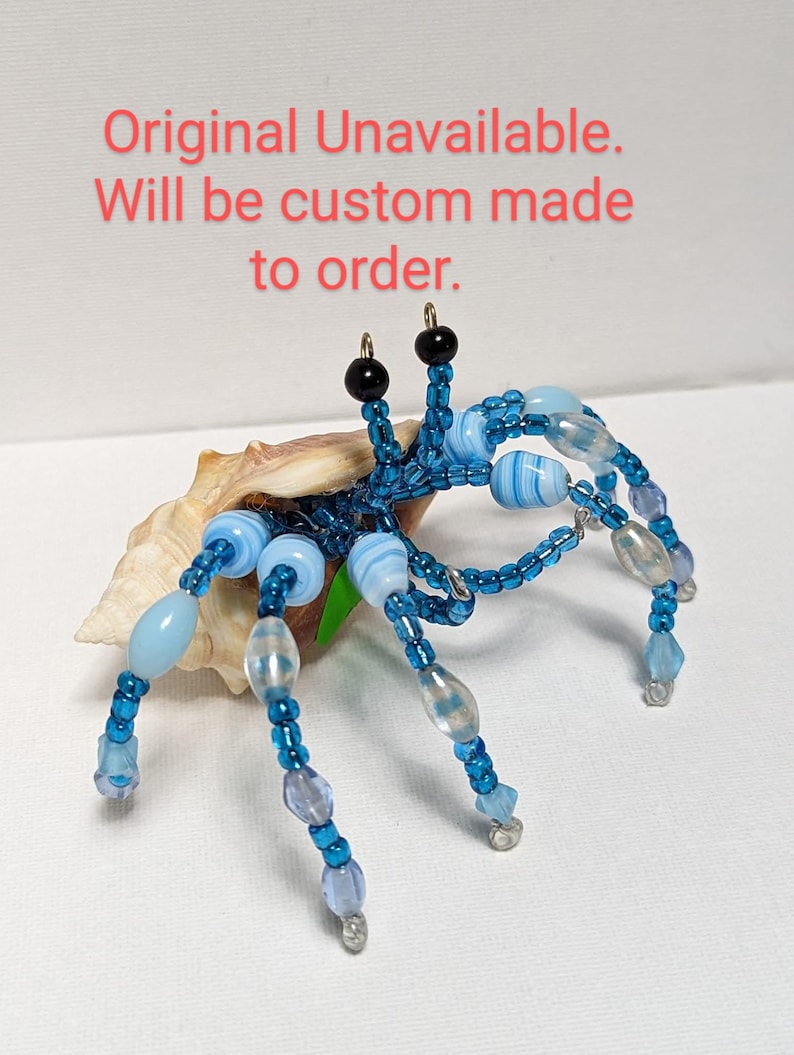 Beaded Hermit Crab Decor: Handmade Glass Bead Sun Catcher - Etsy