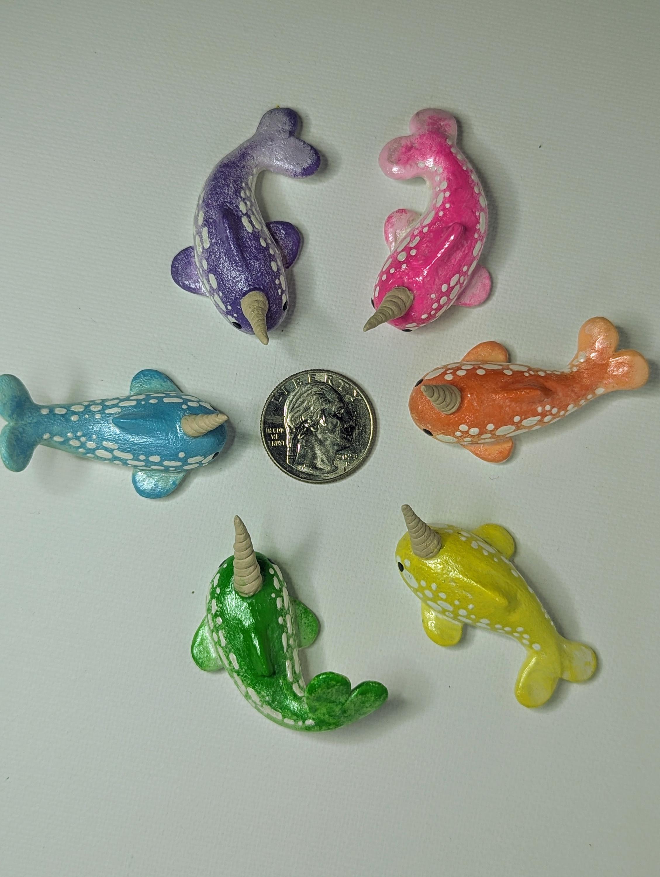 Adorable Narwal Polymer Clay Desk Buddies - Etsy