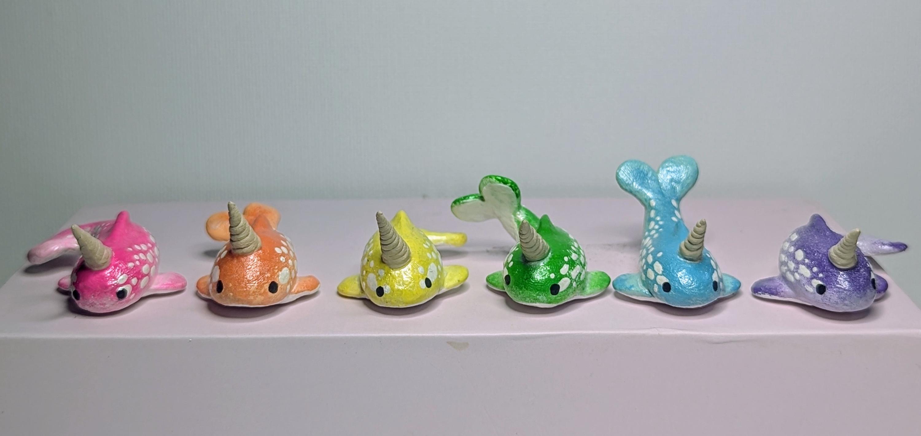 Adorable Narwal Polymer Clay Desk Buddies - Etsy