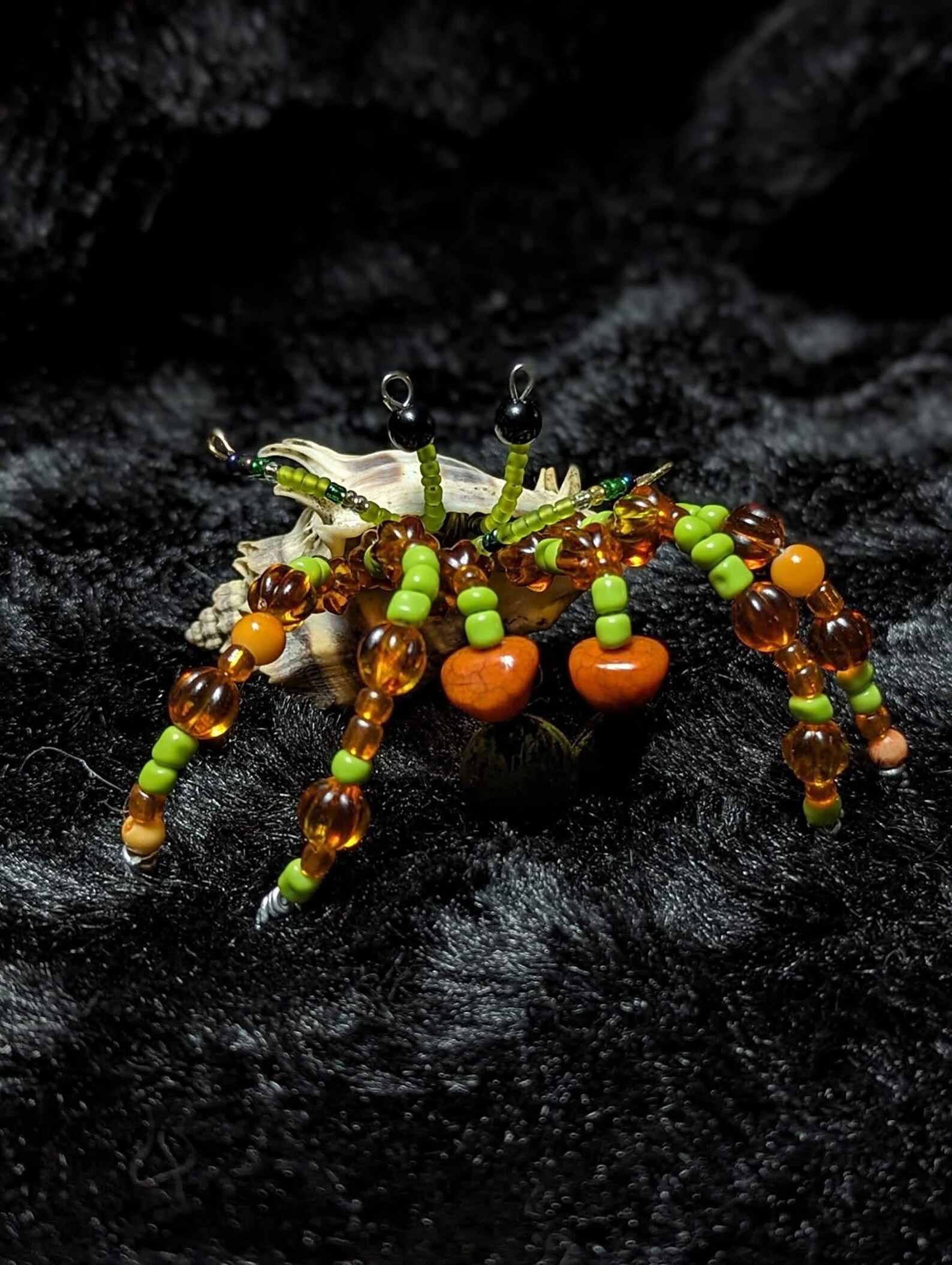 Beaded Hermit Crab Decor: Handmade Glass Bead Sun Catcher - Etsy
