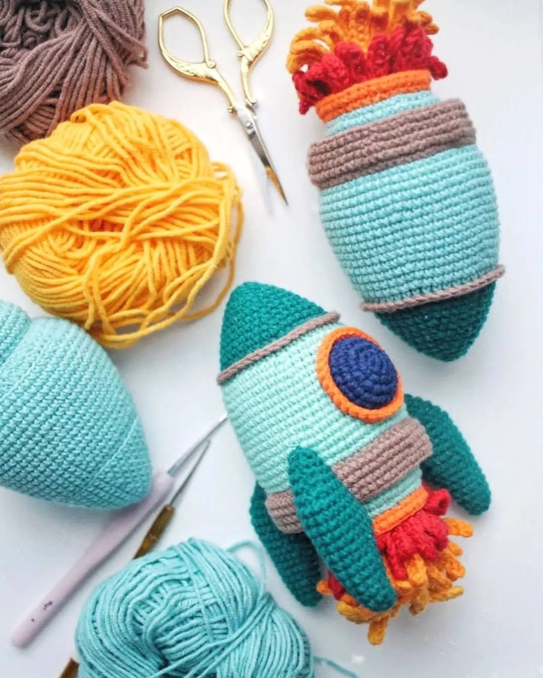 Rocket Crochet Pattern Fun Space Amigurumi PDF - Etsy