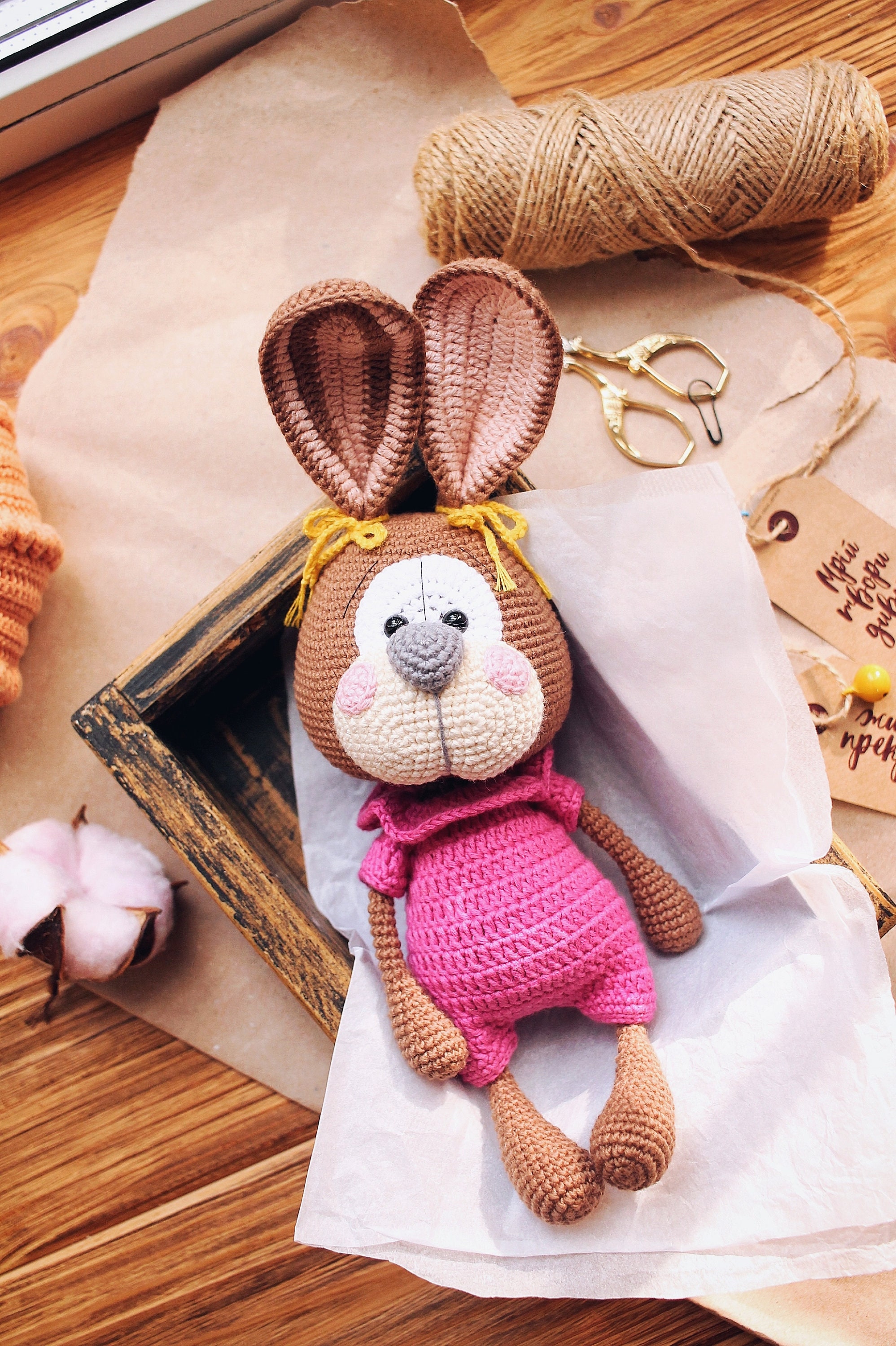 Adorable Bunny Crochet Pattern Easy Amigurumi Rabbit Tutorial in US ...