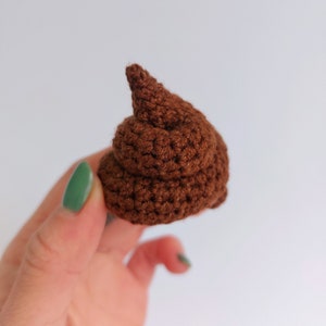 Crochet Pattern Poop Emoji. Cute Baby Poop Funny Amigurumi. Mini ...