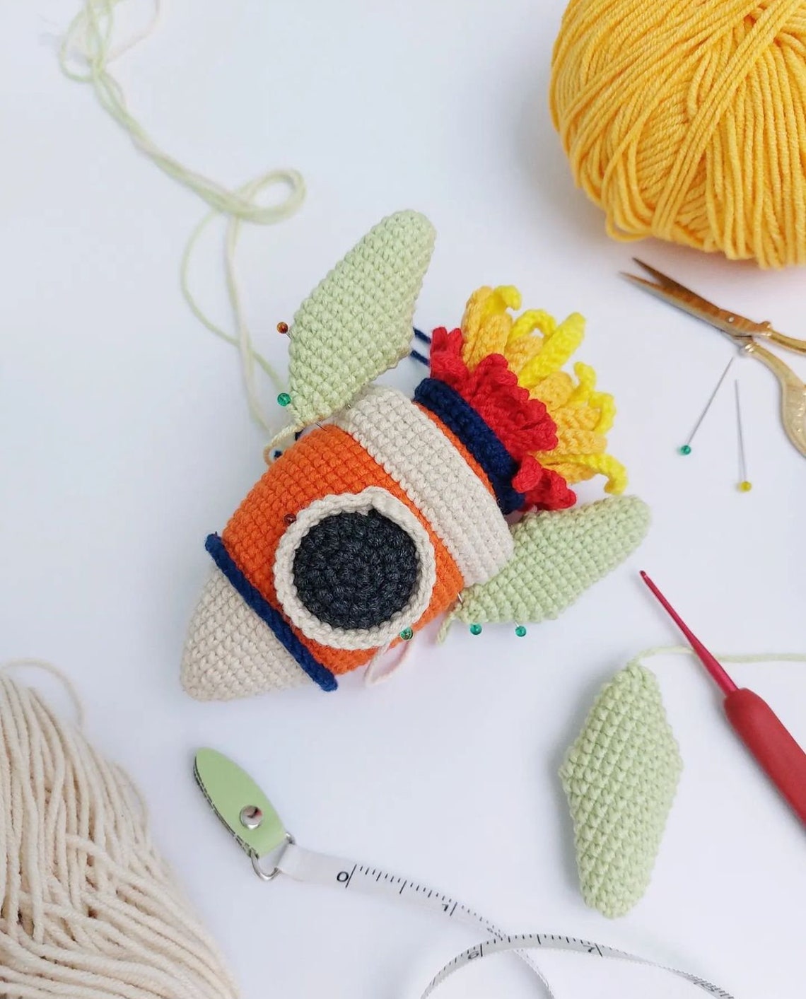 Rocket Crochet Pattern Fun Space Amigurumi PDF - Etsy