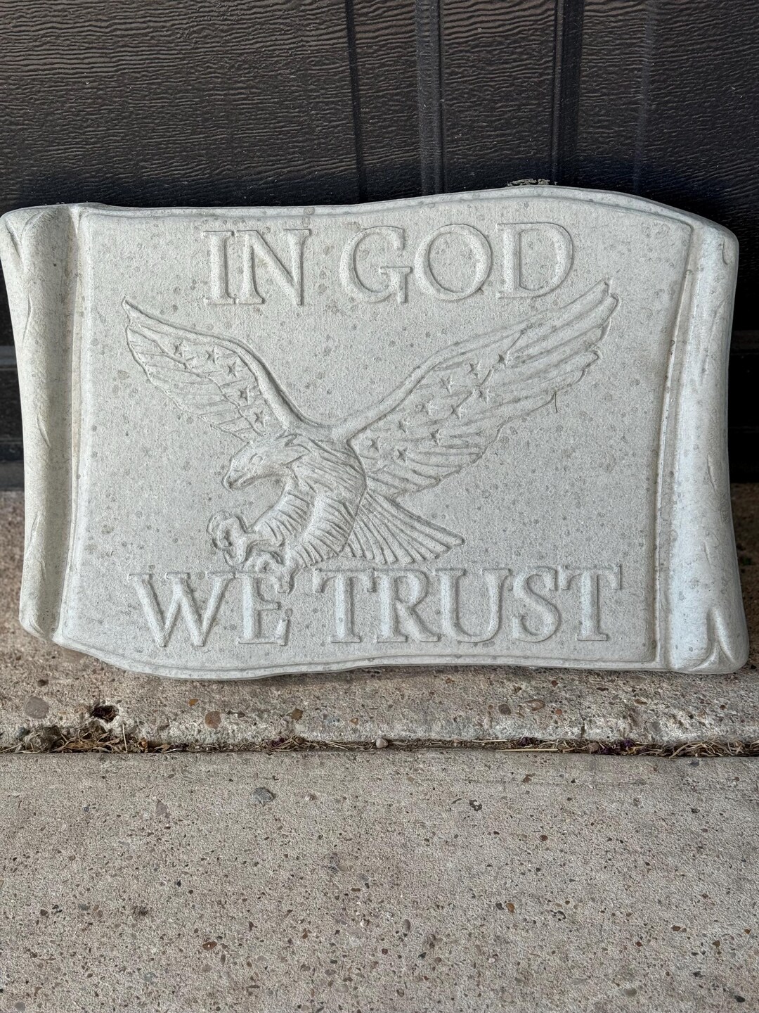 HOMEMADE in God We Trust Stone, Concrete Stepping Stone for Garden or ...