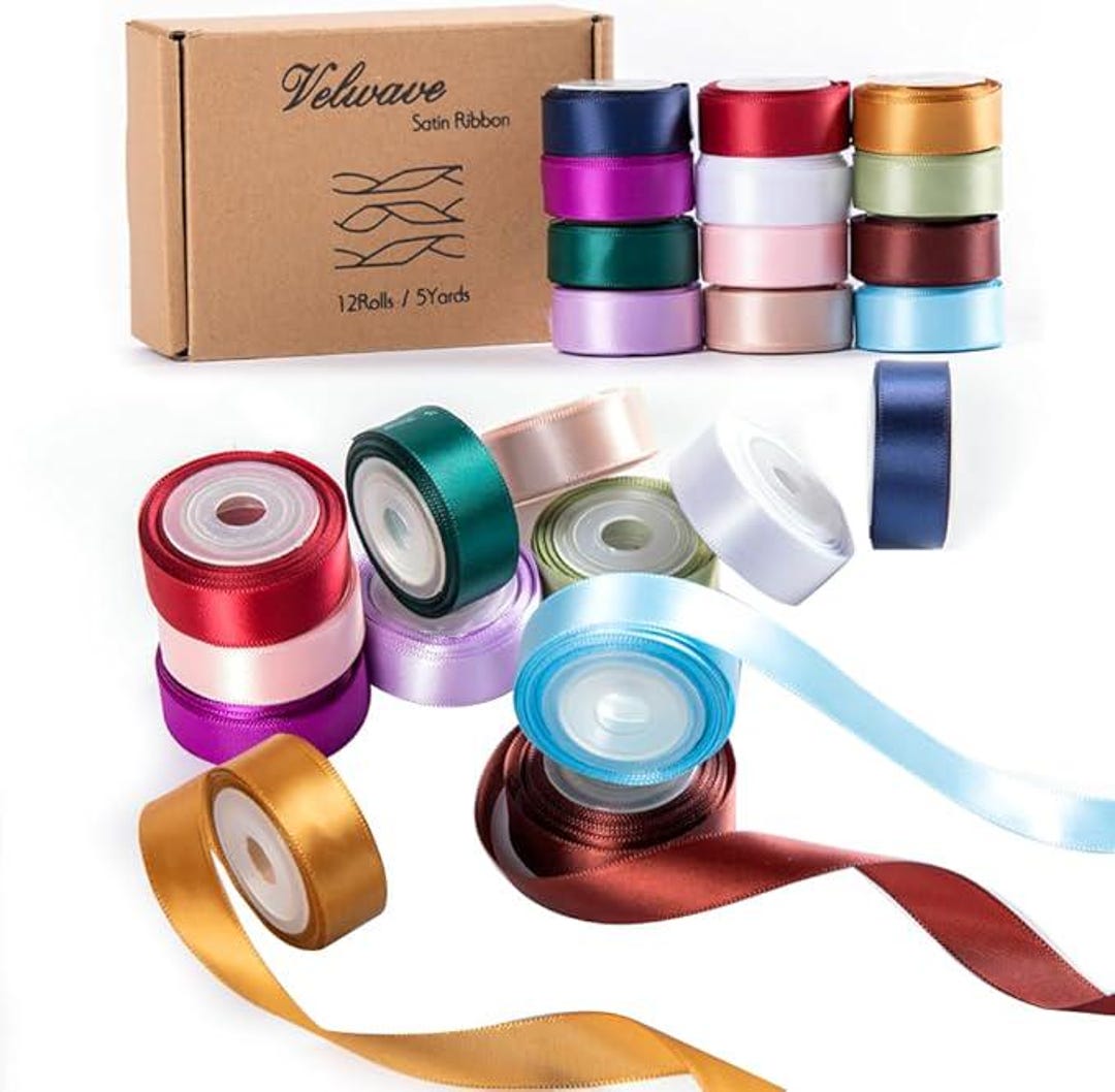5/8 Inch X 12 Colors Rainbow High Density Polyester Grade A Single ...