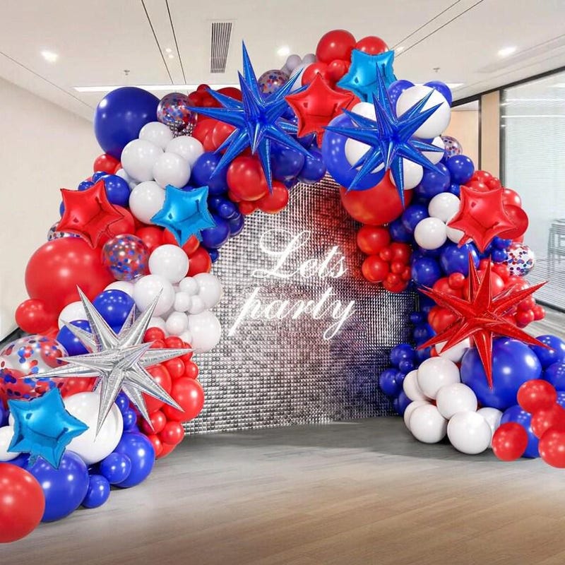 Blue and White Balloon Decoration - Etsy