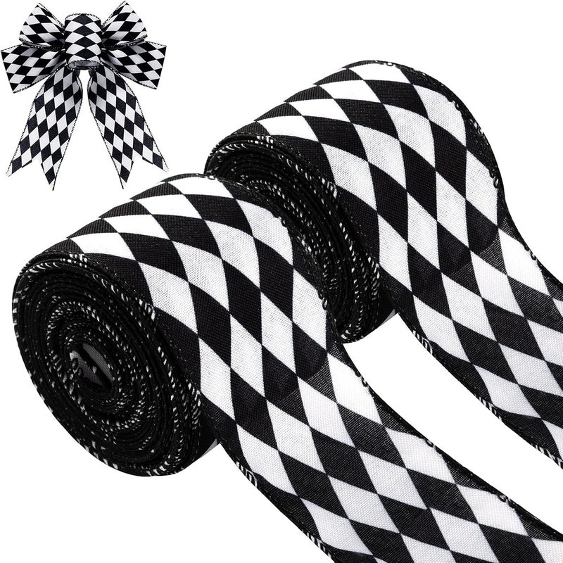 Checkered Ribbon - Etsy