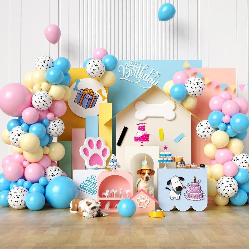 Paw Balloon Arch Kit Dog Balloon Arch Pastel Balloon Garland Kit With ...