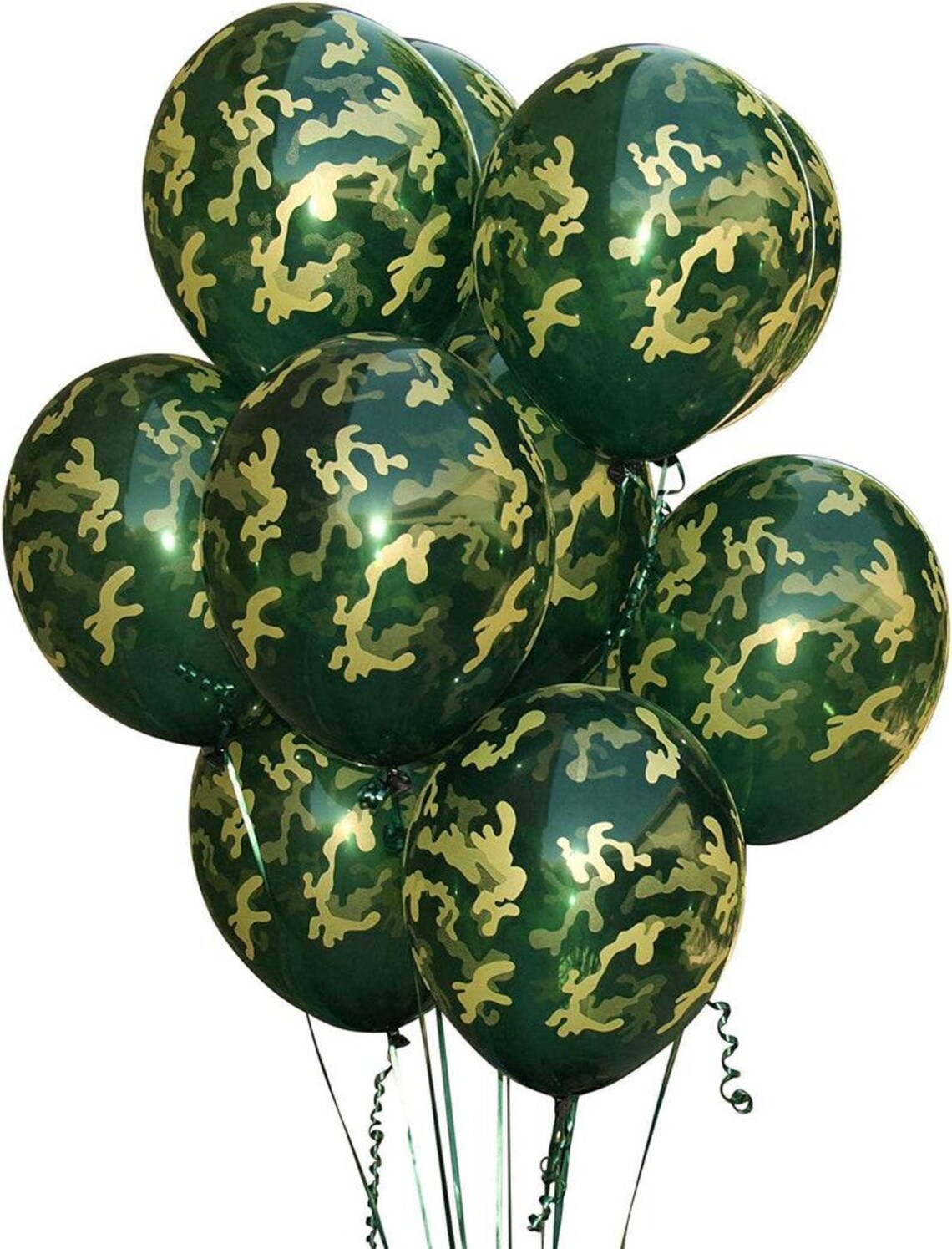 Camo Balloons, Army Party Decorations Military Going Away Party, or ...