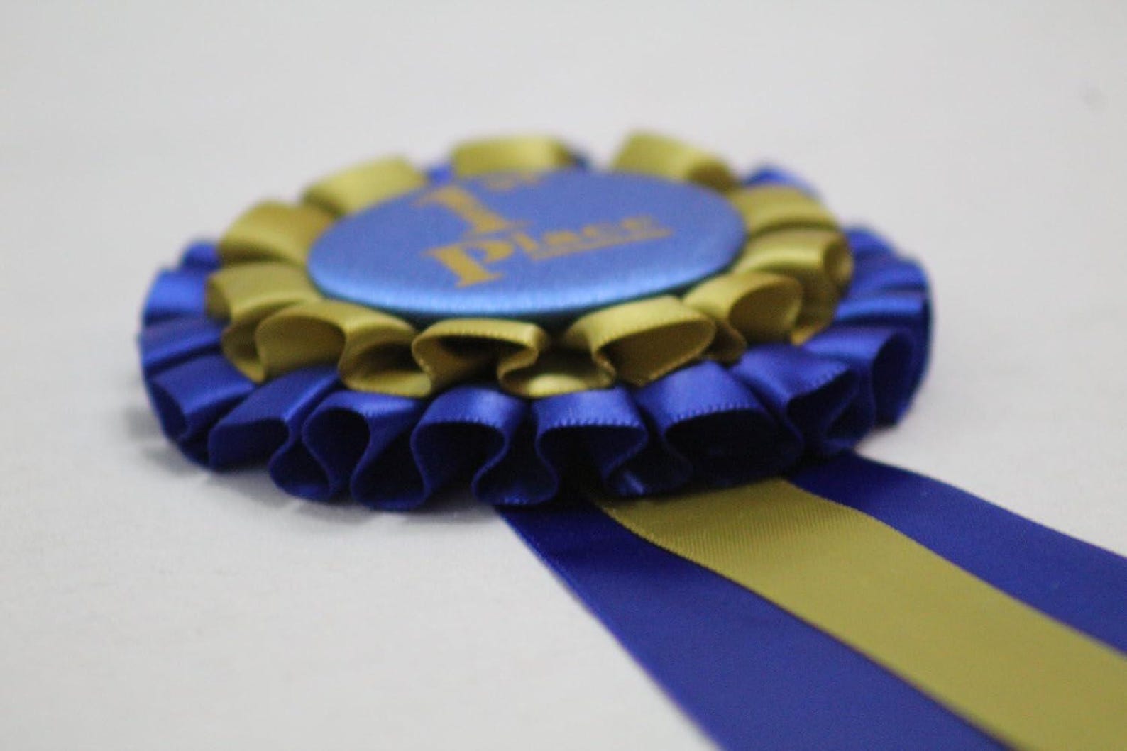 Premium Award Ribbons Blue,red,white - 1st, 2nd, 3rd Place - 1 Set (3 ...