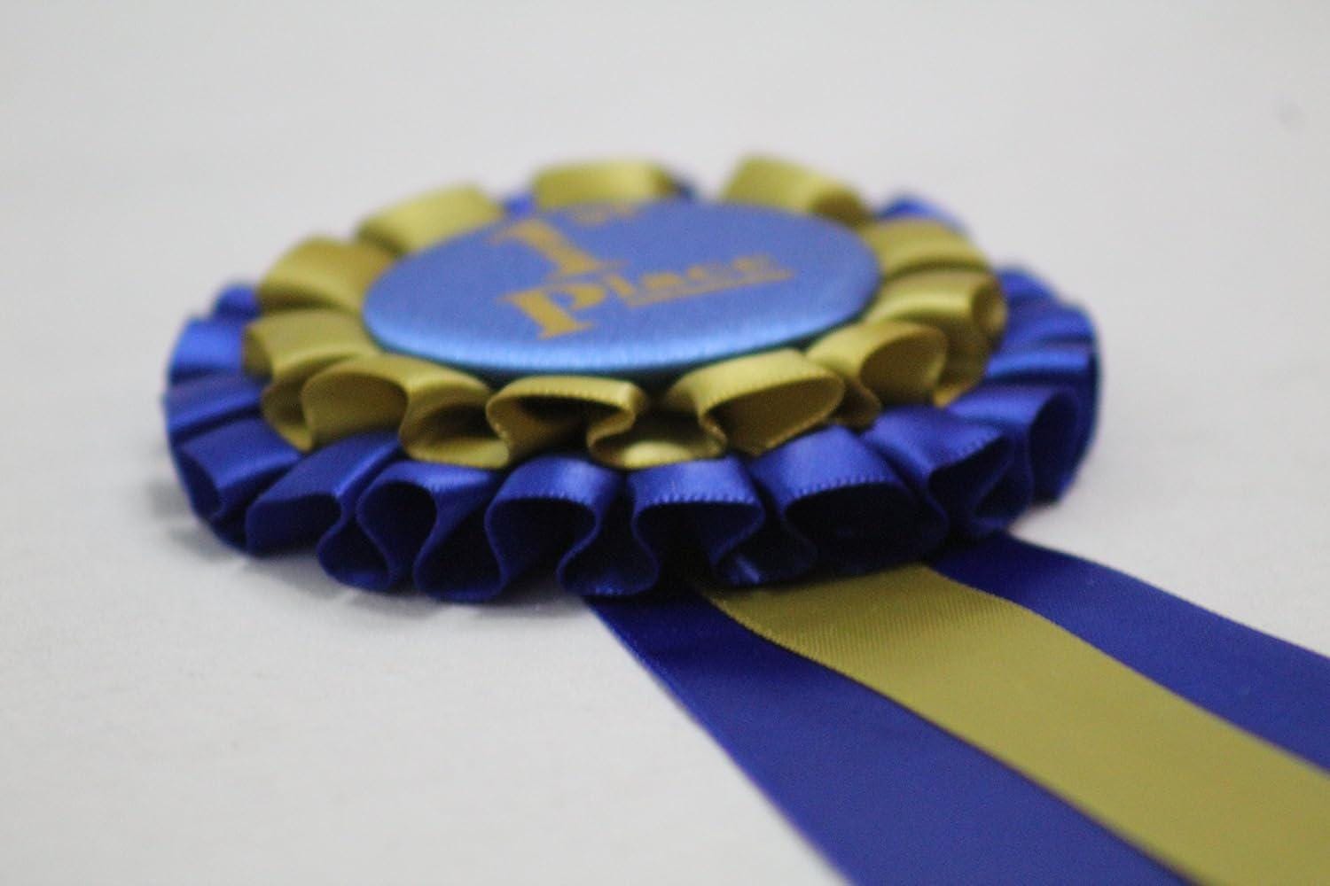 Premium Award Ribbons Blue,red,white - 1st, 2nd, 3rd Place - 1 Set (3 ...