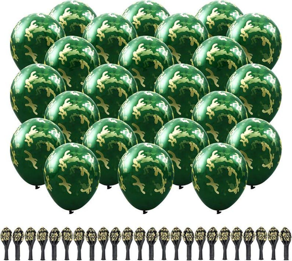 Camo Balloons, Army Party Decorations Military Going Away Party, or ...