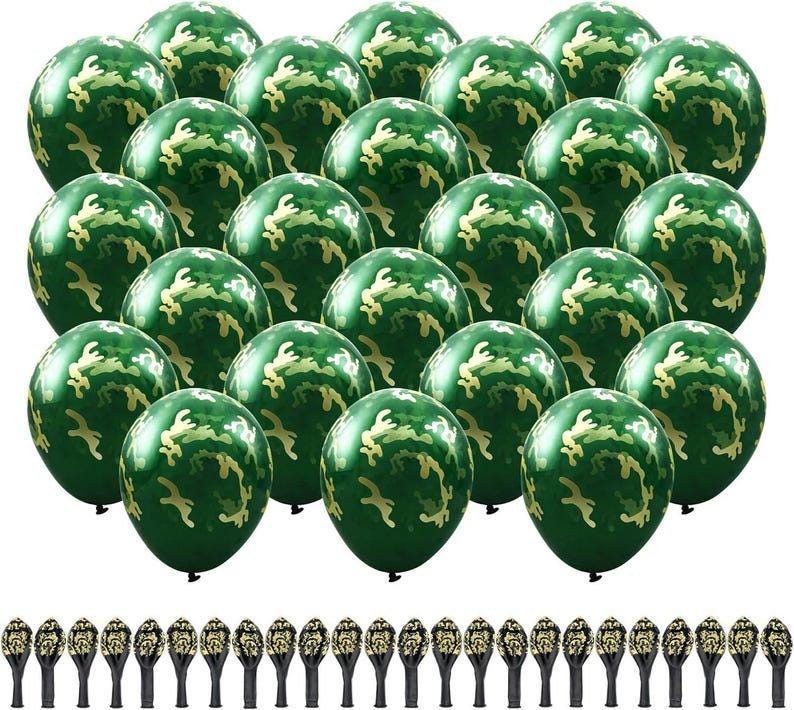 Camo Balloons, Army Party Decorations Military Going Away Party, or ...