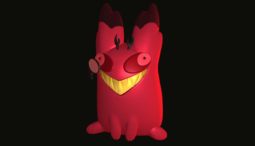Cursed Alastor Cat 3d Printhazbin Hotel - Etsy