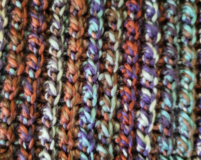 This Unique, Stunning Scarf is Made in a Multi-colored Very Soft Yarn ...