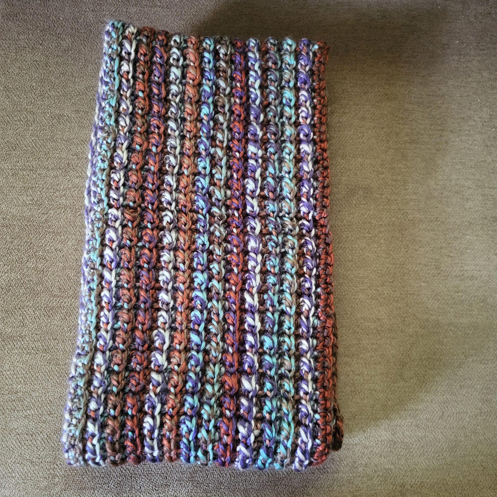 This Unique, Stunning Scarf is Made in a Multi-colored Very Soft Yarn ...