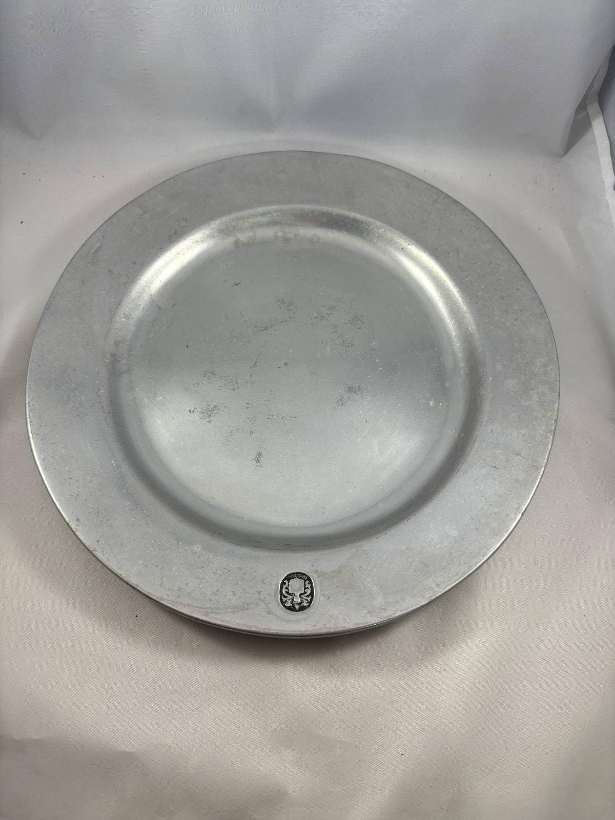1960s Wilton Armetale RWP Hallmark Pewter Dinner & Salad Plates ...