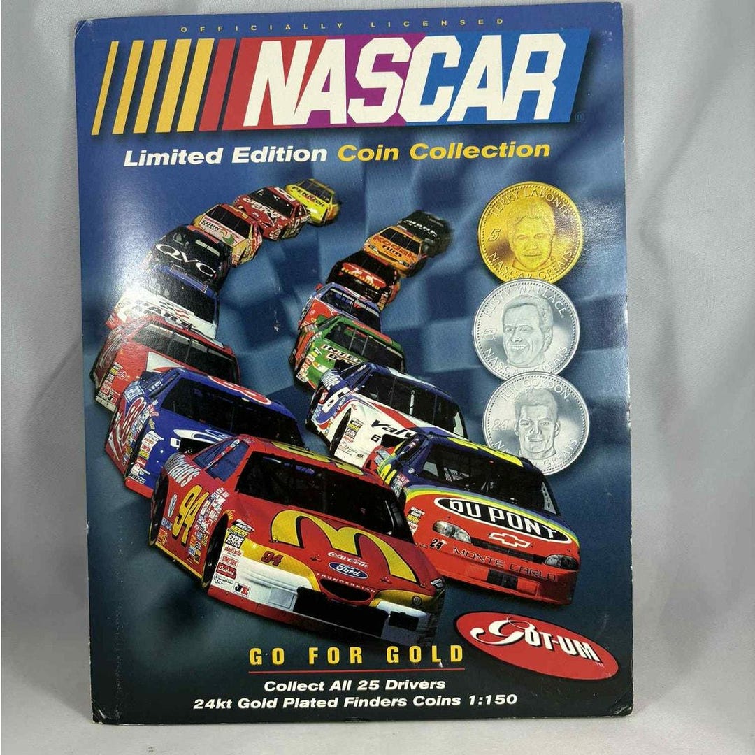 NASCAR Ltd Edition Coin Collection Album Go for Gold Edition 24k Gold ...