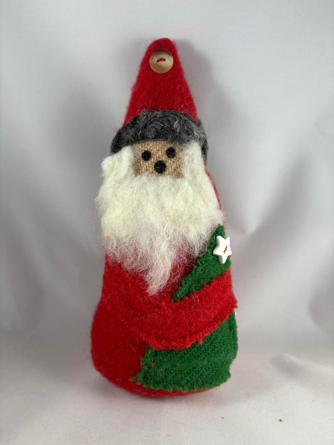 Vtg Roly-poly Fabric Santa Claus Figure Door Stopper - Etsy