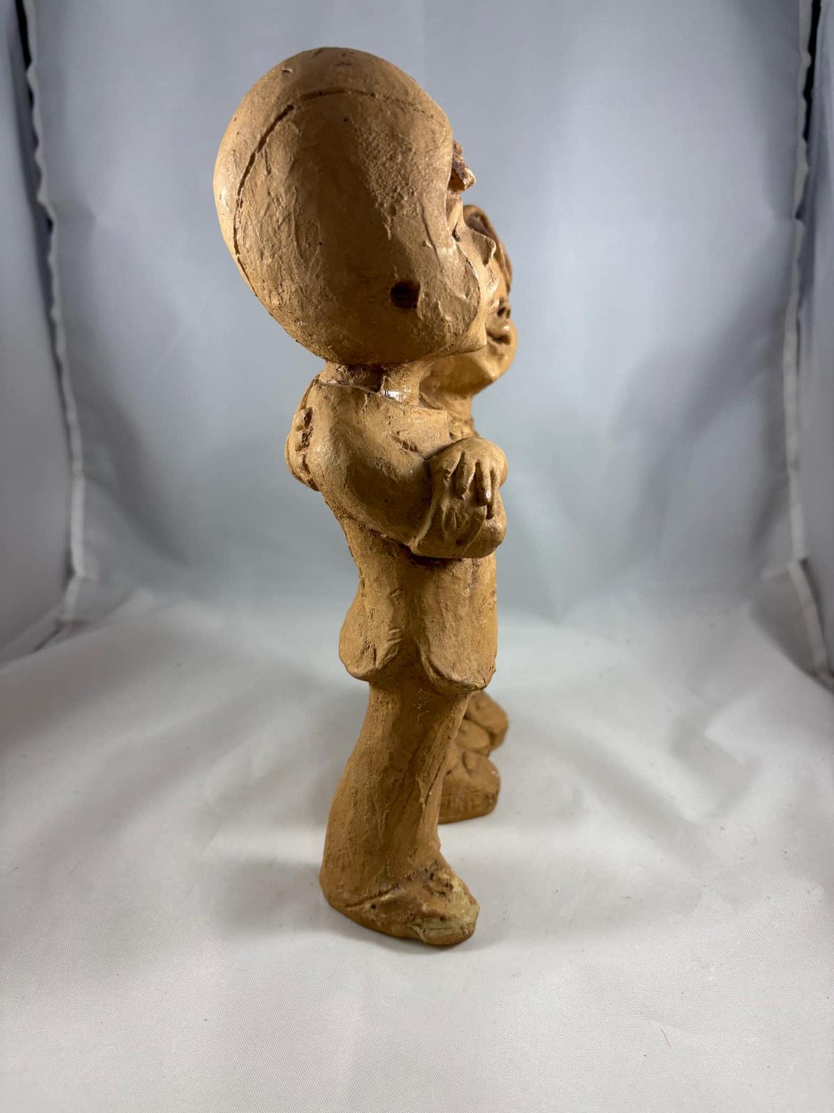 1970s Lee Bortin Boy and Girl Clay Sculpture - Etsy