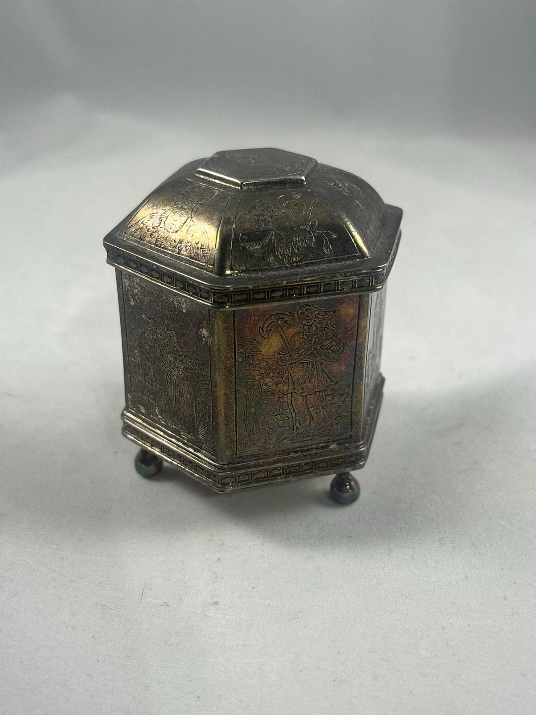 Vintage MMA Silver Marriage Box Knotjes Box Wedding Box Trinket Box - Etsy