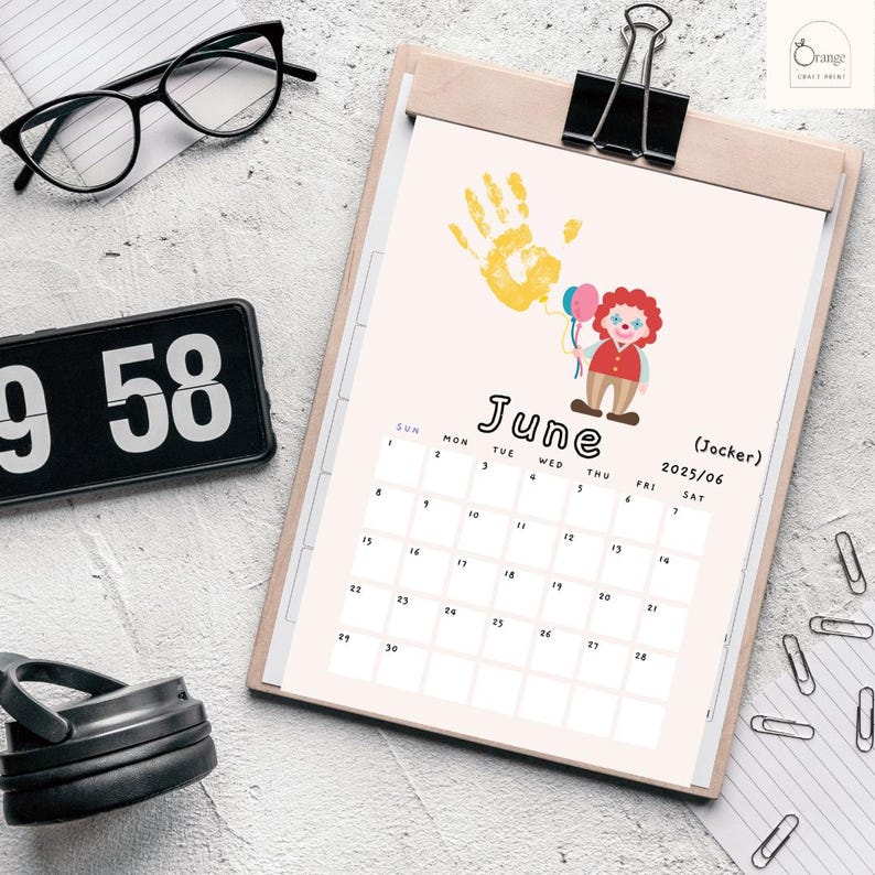 2025 Handprint Calendar,printable Handprint Craft Bundle,handprint ...