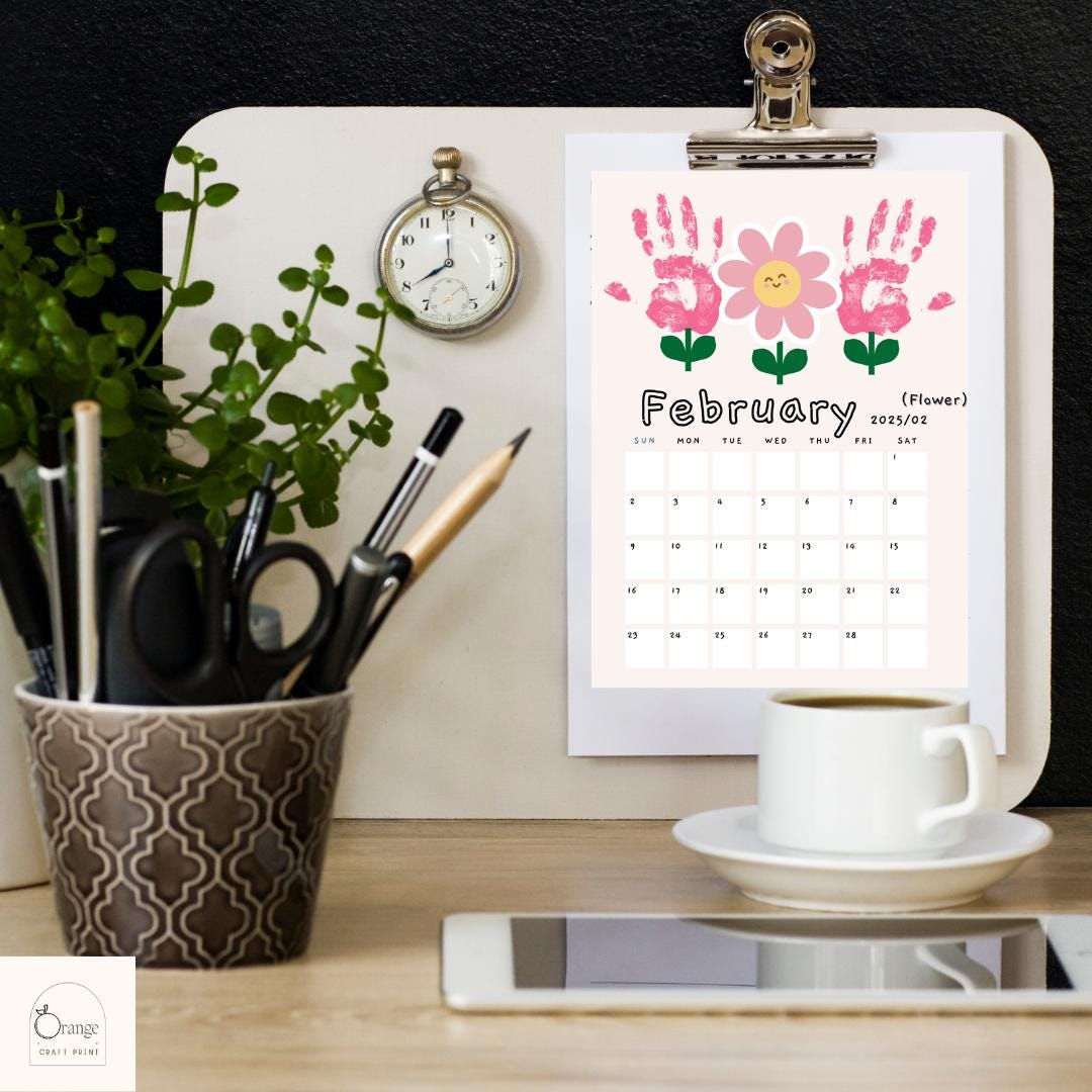 2025 Handprint Calendar,printable Handprint Craft Bundle,handprint ...