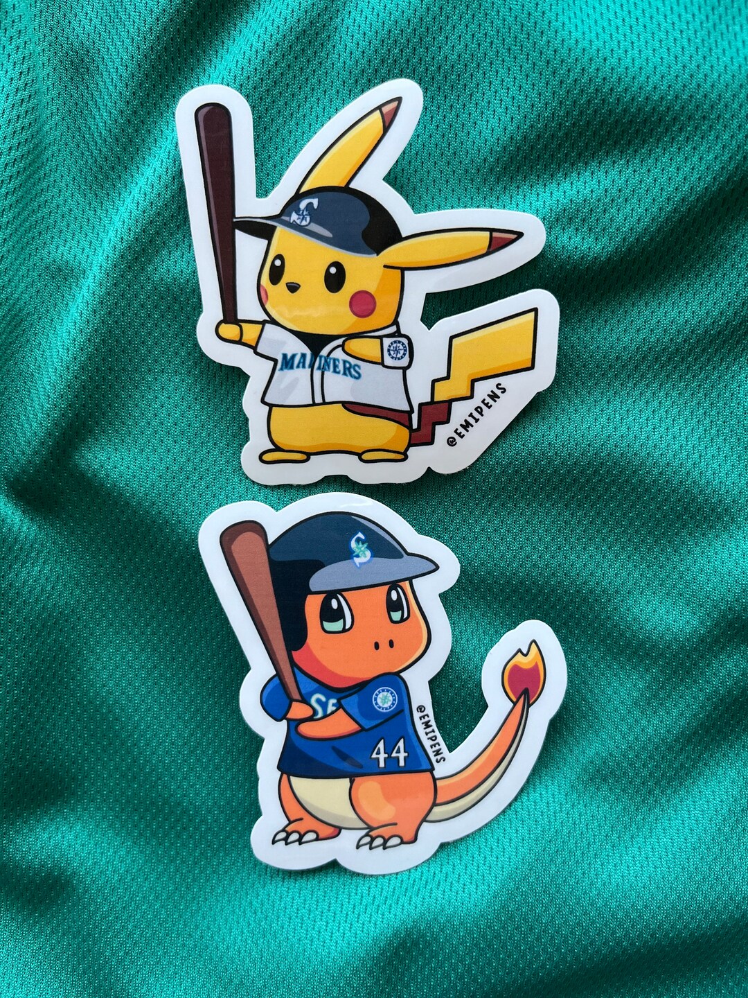 Mariners Pokémon Stickers charmander and Pikachu - Etsy