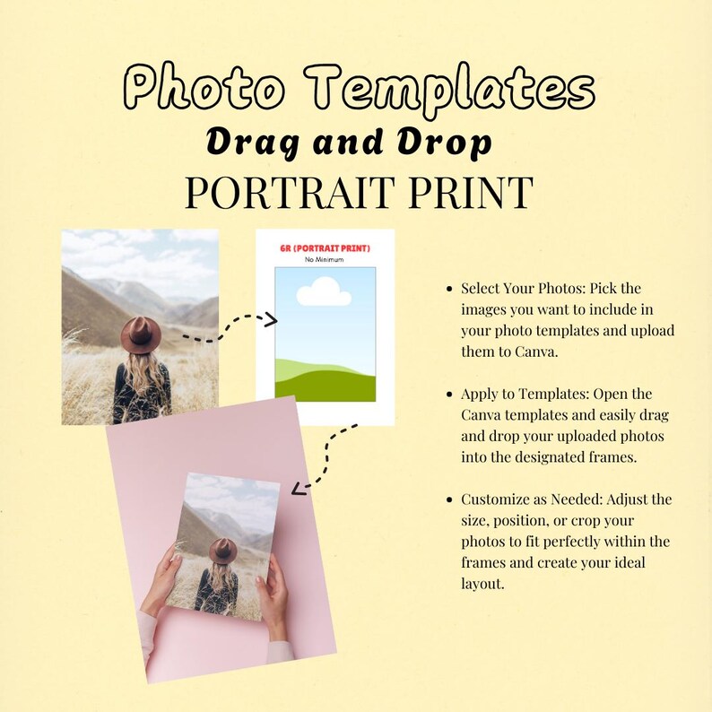 Rush ID and Photo Templates,editable Photo Templates,editable Canva ...