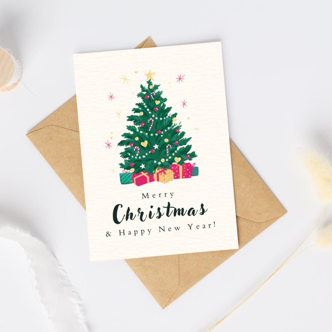 Printable Christmas Cards,diy Holiday Card Templates,modern Christmas ...