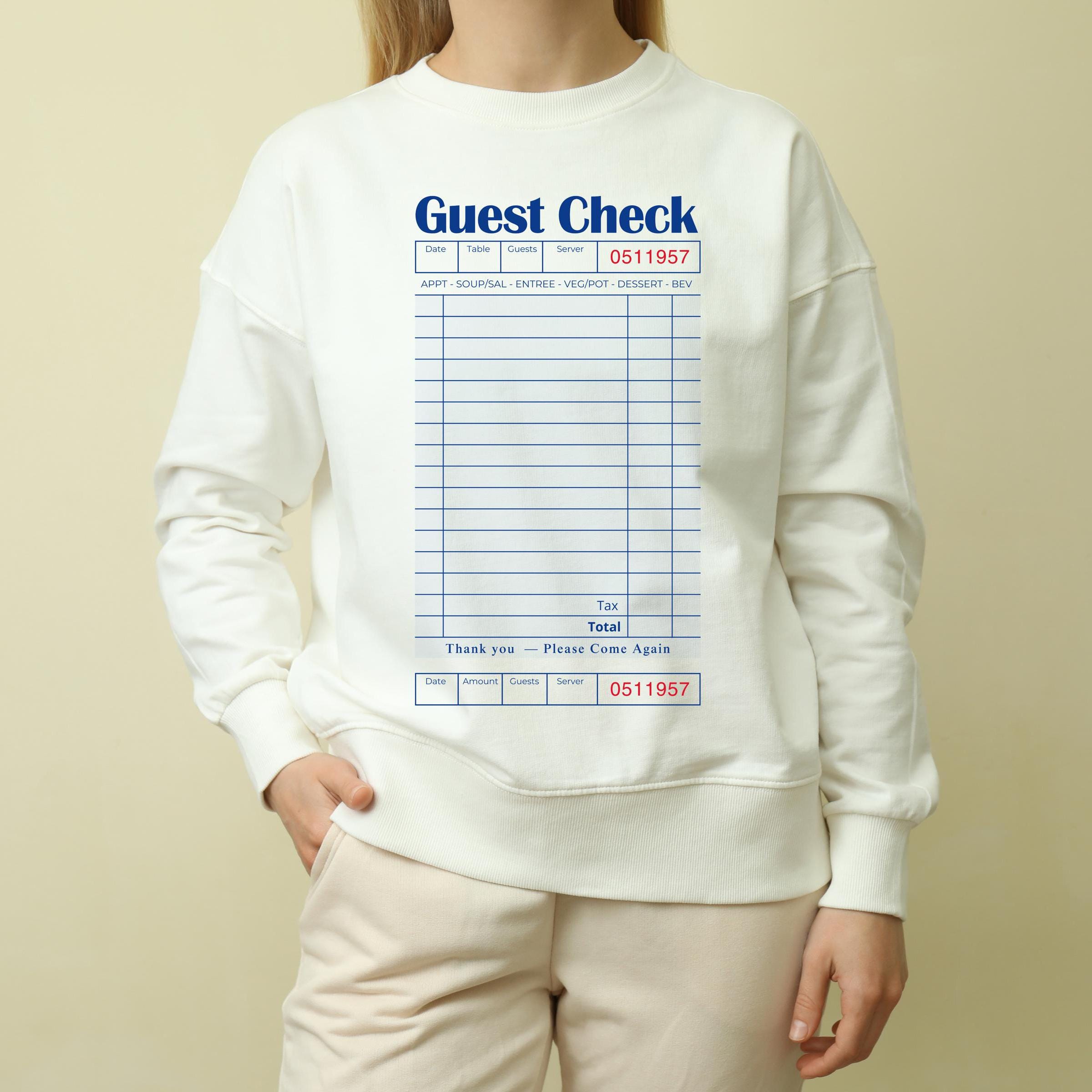 Guest Check Print PNG Blank Guest Check List Restaurant Guest Check ...