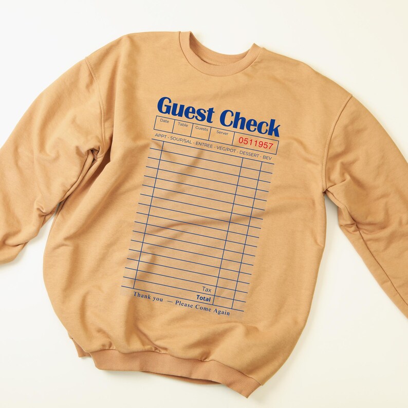 Guest Check Print PNG Blank Guest Check List Restaurant Guest Check ...